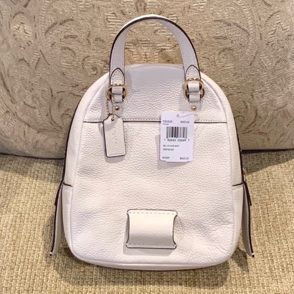 Coach | Bags | Coach Chalk Pebbled Leather Andi Backpack | Poshmark